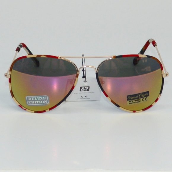 Accessories | Camo Wire Frame Aviator Sunglasses | Poshmark